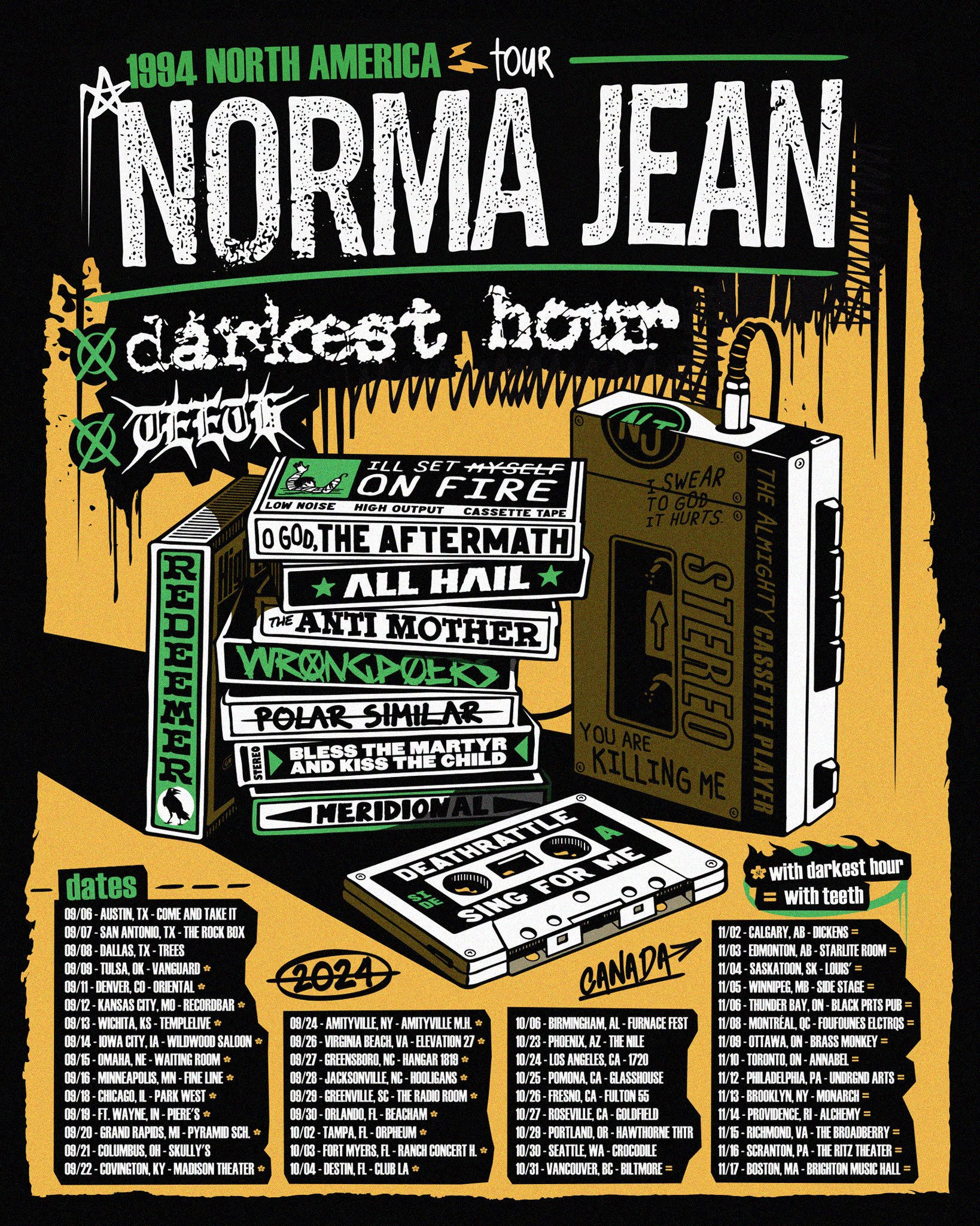 NORMA JEAN: Reveal Tour Dates - Heaven's Metal Magazine